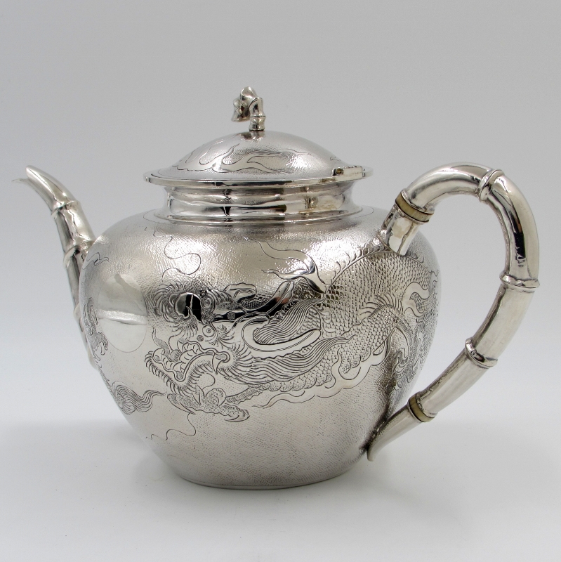 Antique Sterling Chinese Import Tea Set - S & K Ltd.