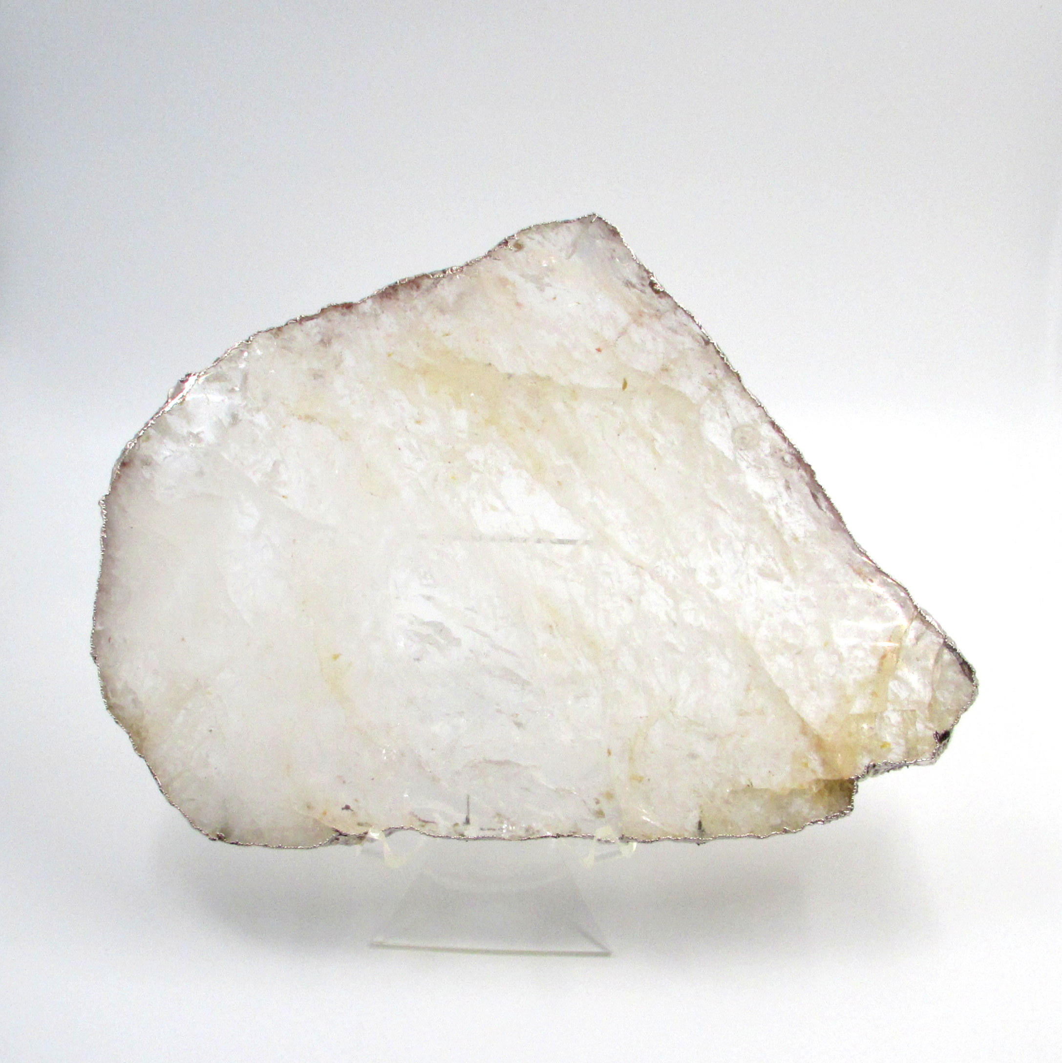 Anna RabLabs Large Quartz Crystal Kiva Platter with Sterling Silver - S ...
