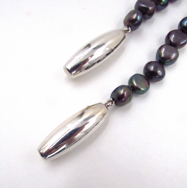 Simon Sebbag Black Fresh Water Pearl & Sterling Lariat Necklace - S & K ...