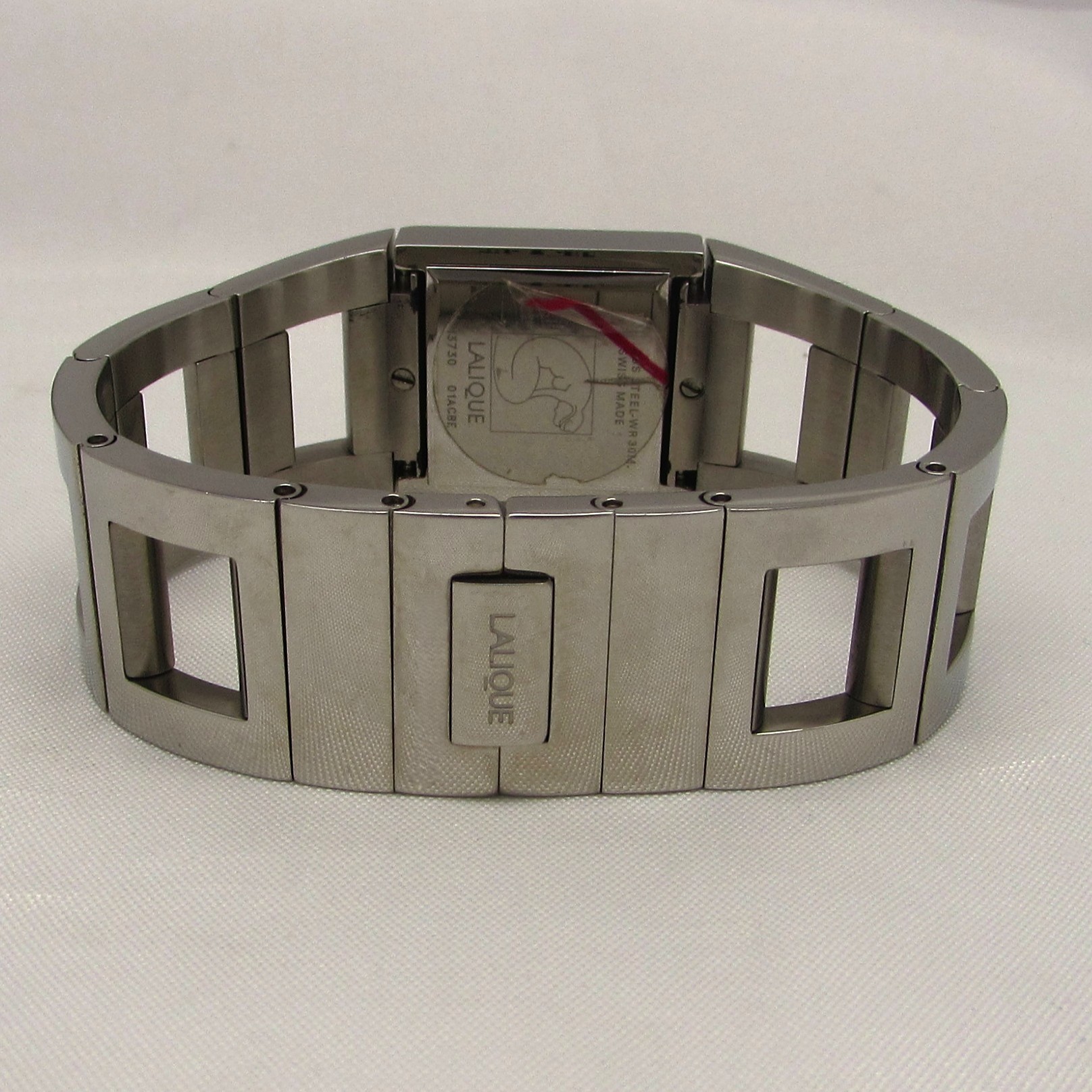 Lalique' "Bacchantes" Stainless Steel Watch with Black Face - S & K Ltd.