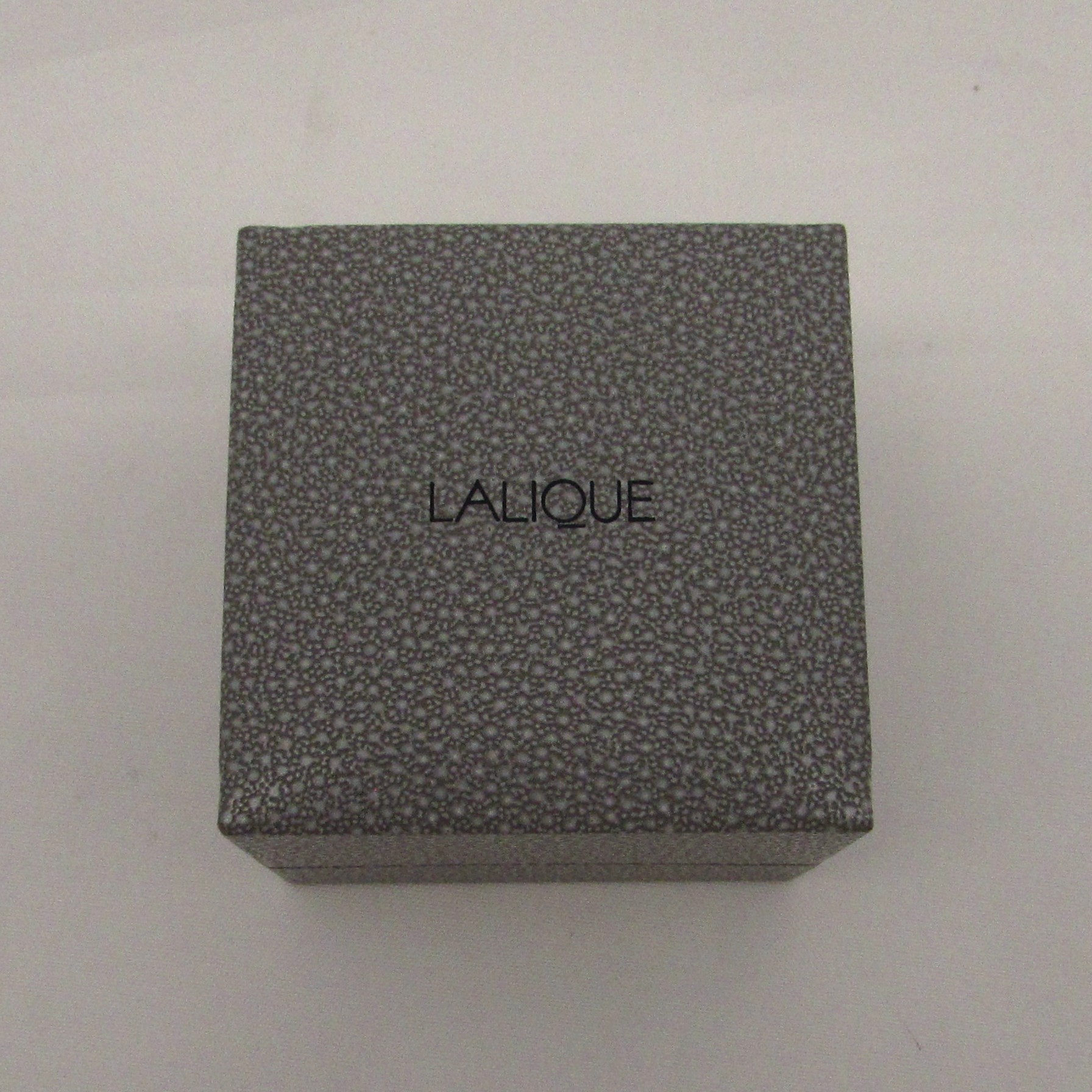 Lalique Clear Crystal “Ondine” 18 Kt Over Sterling Ring – S & K Ltd.