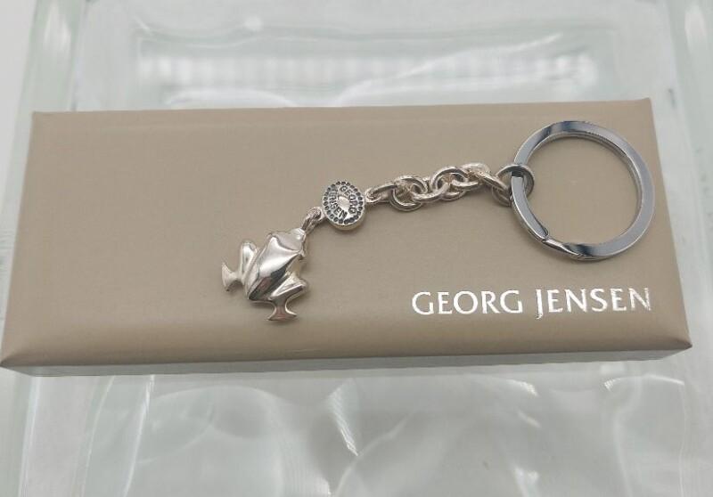Georg Jensen Sterling "Frog" Key Ring - S & K Ltd.