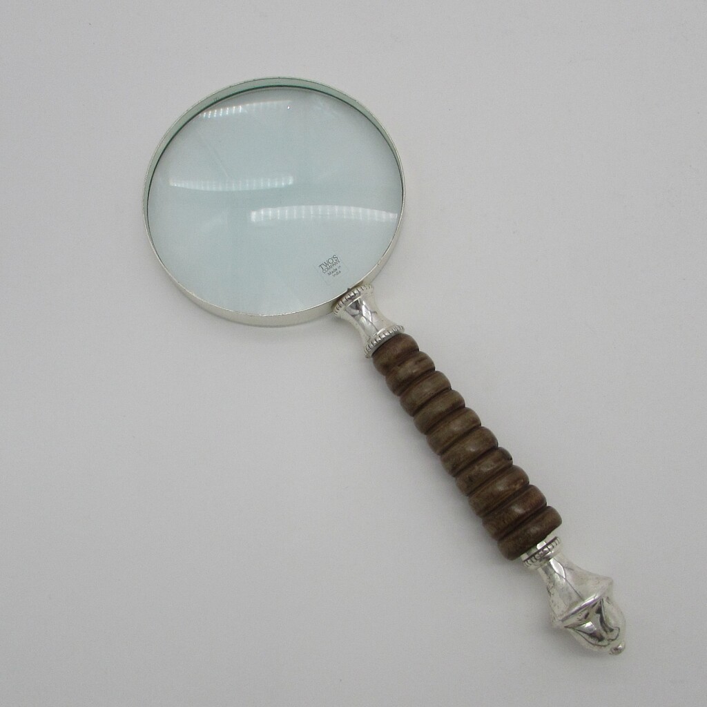 Twos Company Wood Carved Magnifying Glass - S & K Ltd.